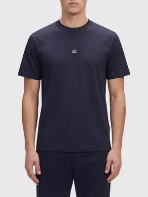 C.P. COMPANY Cotton T-shirt With Logo - Blue