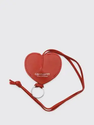 Carhartt Work In Progress Hartt Leather Keychain - Red