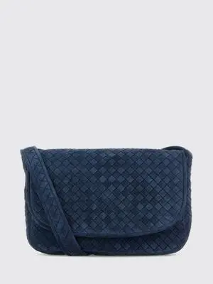 Bottega Veneta Woven Leather Shoulder Bag - Blue