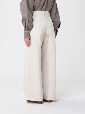 Brunello Cucinelli Wide Leg Jeans - White