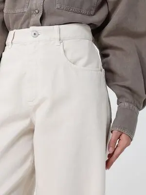 Brunello Cucinelli Wide Leg Jeans - White