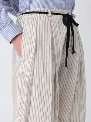 Barena Venezia Striped Shorts With Drawstring Waist - White