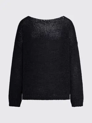 ROBERTO COLLINA Cotton Blend Crew-neck Sweater - Black