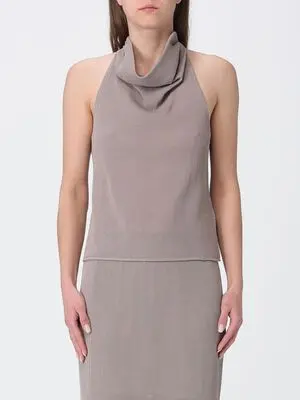 ALYSI Sleeveless Mock Neck Top - Grey