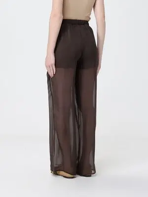 ALYSI Silk Trousers - Cocoa