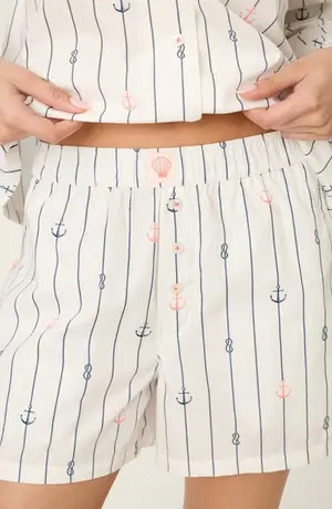 PJ Salvage After Party Short Pajamas - Ivory