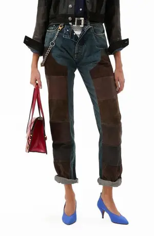 Versace Color Block Jeans