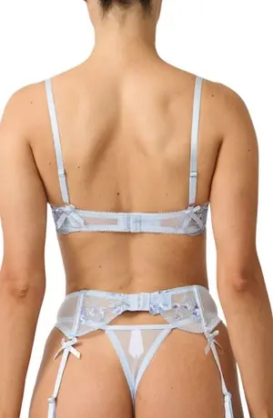 KAT THE LABEL Sofia Lace Inset Garter Belt