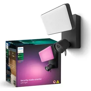 PHILIPS HUE Hue Secure Outdoor Floodlight + Camera Bundle