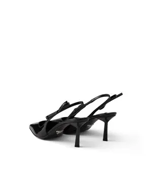 Prada Patent Leather Slingback Pumps