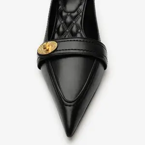 Burberry Leather Cotswolds Low Pumps