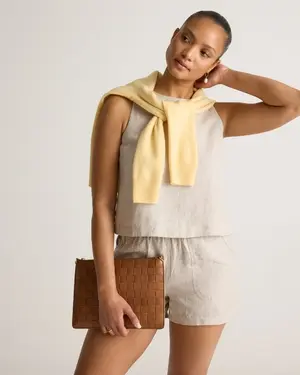 Quince European Linen Shorts - Flax