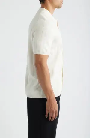 Reigning Champ Piazza Rib Cotton & Linen Full Button Cardigan