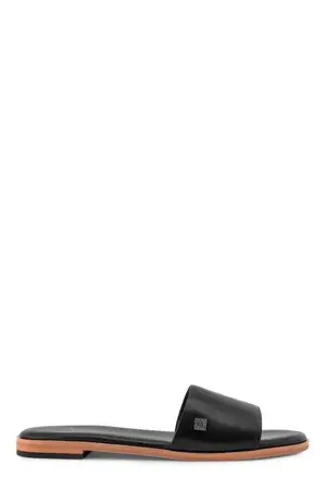 TOGAS Leather Slippers - Black