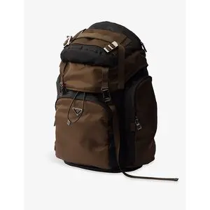 Prada Re-nylon Woven Backpack - Black