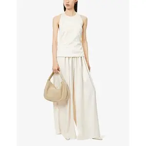THE COUTURE CLUB Halterneck Sleeveless Satin Top - Ivory