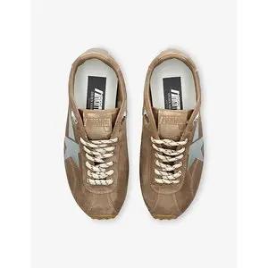 GOLDEN GOOSE Running Marathon 15331 Suede Trainers - Brown