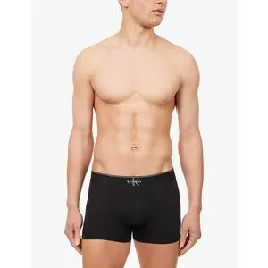 Calvin Klein Archive Pack Of Three Stretch-cotton Trunks
