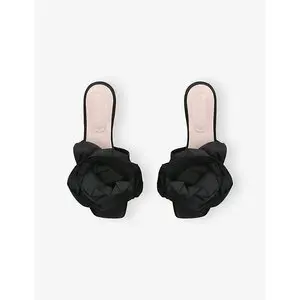 Simone Rocha Rosette Woven Sandals - Black