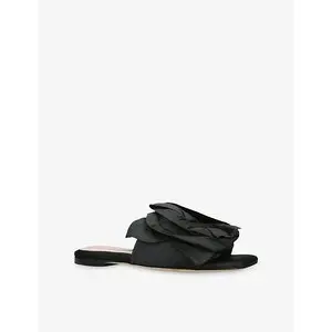 Simone Rocha Rosette Woven Sandals - Black