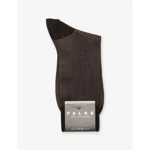 Falke Fine Shadow Cotton-blend Socks - Brown