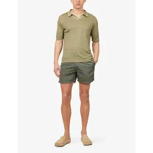 120% Lino Drawstring Nylon Bermuda Shorts