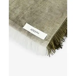 JOSEPH Oversized Linen-blend Scarf 140cm X 140cm