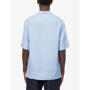 Paul Smith Short-sleeve Linen Shirt - Blue
