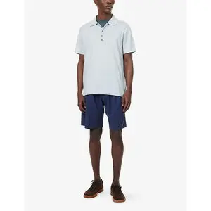Paul Smith Pleated Knee-length Wool Shorts - Blue