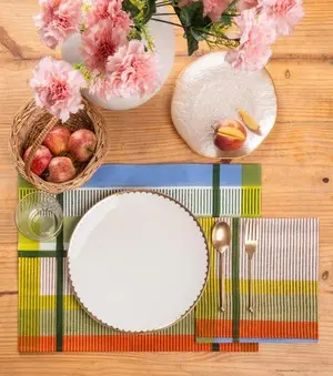 INNER CHILD Modernist Striped Napkinsset Of 4