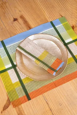 INNER CHILD Modernist Striped Napkinsset Of 4