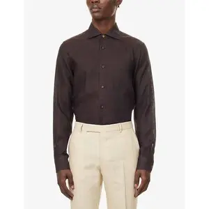 Paul Smith Long-sleeve Linen Shirt - Purple