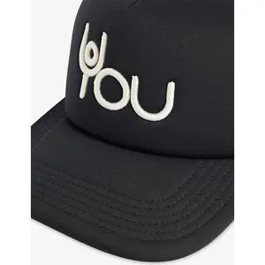 NOW YOU LIVE Logo-embroidered Trucker Cap