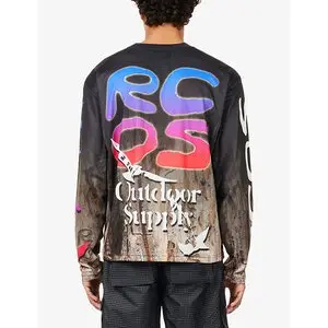 Reese Cooper Long-sleeve Micro-mesh Jersey Top