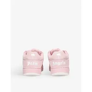 Palm Angels University Logo Suede Low-top Sneakers - Pink