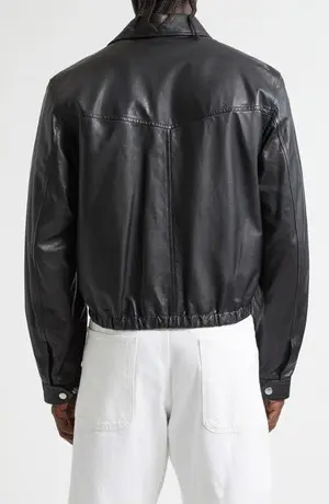 LEMAIRE Leather Blouson Biker Jacket