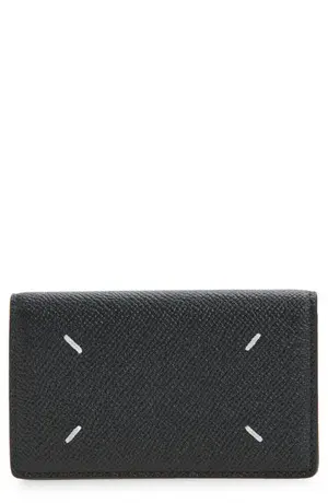 MAISON MARGIELA Leather Card Case - Black