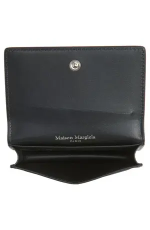 MAISON MARGIELA Leather Card Case - Black