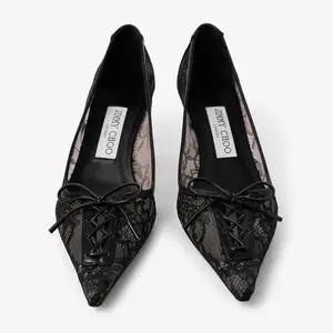 JIMMY CHOO Scarlett 50 Lace Pumps - Black