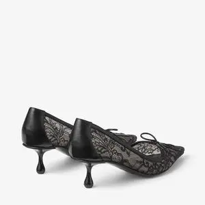 JIMMY CHOO Scarlett 50 Lace Pumps - Black