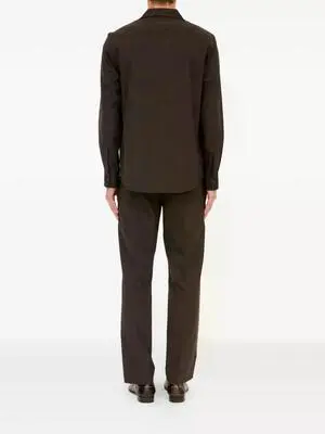 MAISON MARGIELA Two-tone Button-down Patch-pocket Shirt