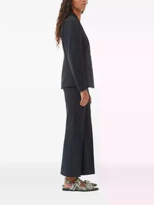 GANNI Striped Flared Trousers