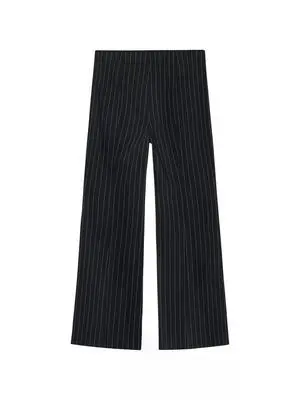 GANNI Striped Flared Trousers