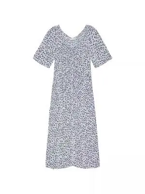 GANNI Heather Midi Dress - Blue