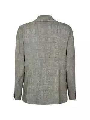 Tagliatore Prince Of Wales Check Double-breasted Blazer - Grey