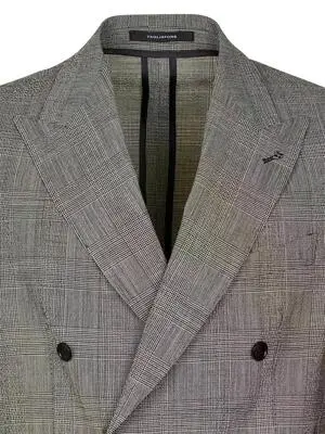 Tagliatore Prince Of Wales Check Double-breasted Blazer - Grey