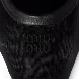 Miu Miu Ruches Mesh Fabric Pumps