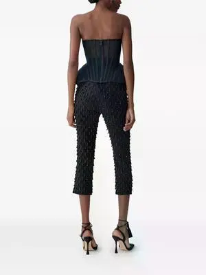 Carolina Herrera Strapless Tulle Bustier