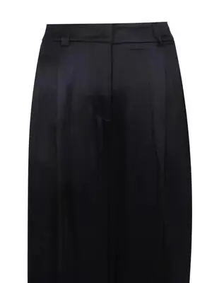 Peserico Satin Wide-leg Trousers - Blue