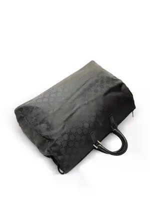 Gucci 2000-2010s Gg Canvas Boston Tote Bag - Black